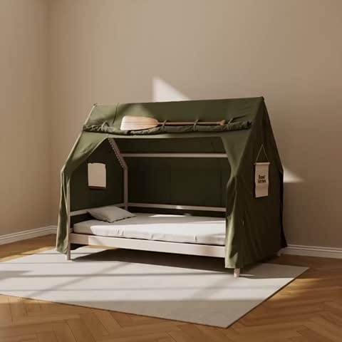 Olive Canopy Montessori Bed | TROM VIA